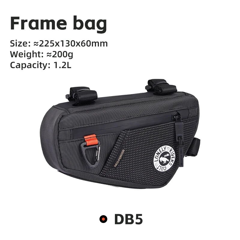 Велосумка на раму DB5 1.2L, черная