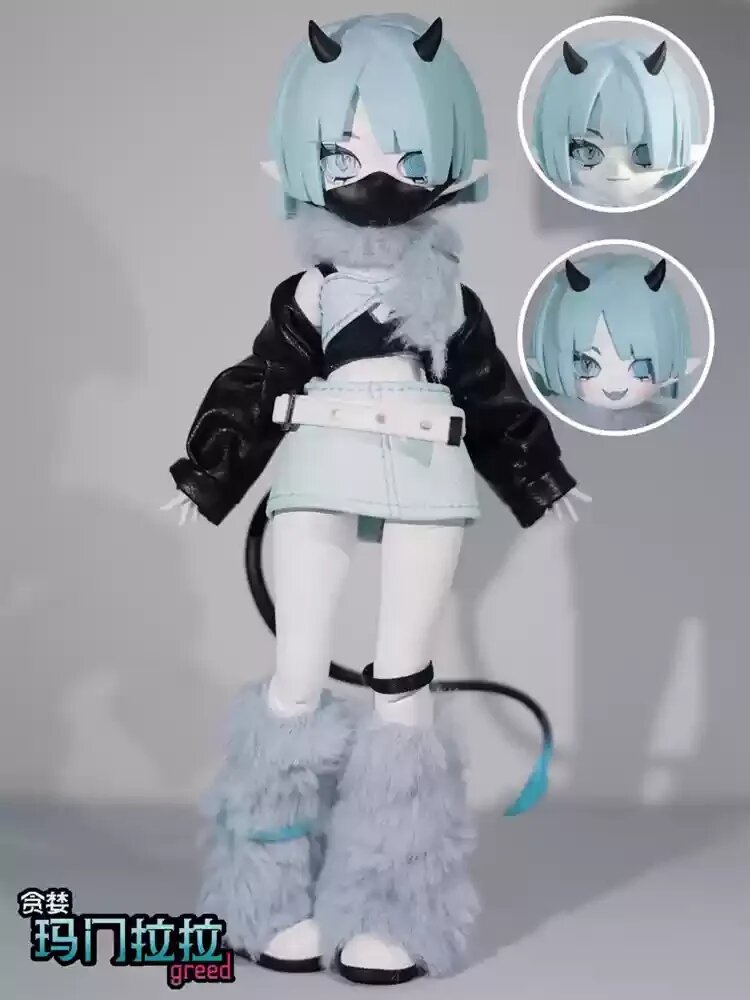 Кукла BJD с рогами, цвет h