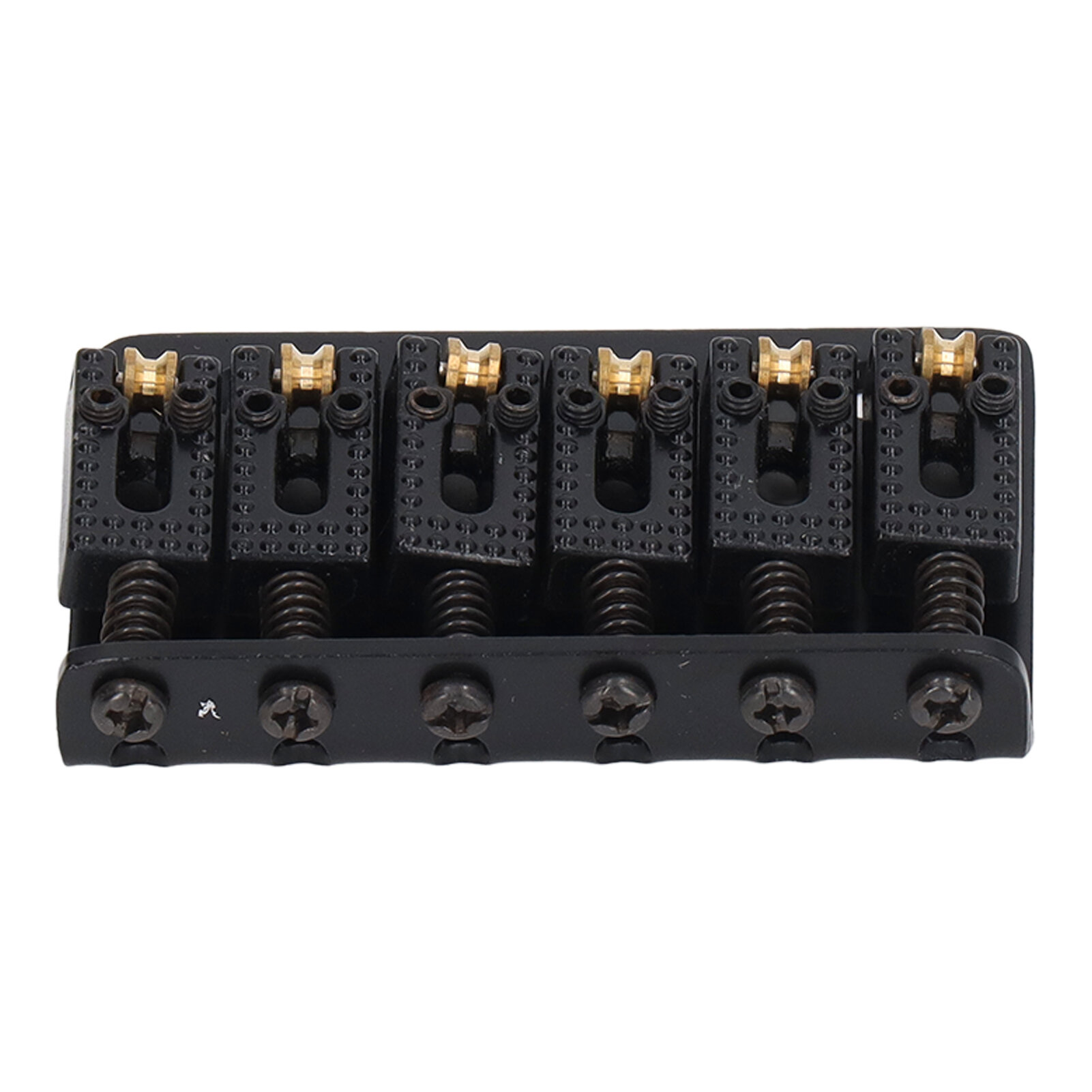 Бридж для электрогитары, 6 струн, 65 мм, глянцевый металл, гитарный хардтейл, сменный фиксированный бридж, черный