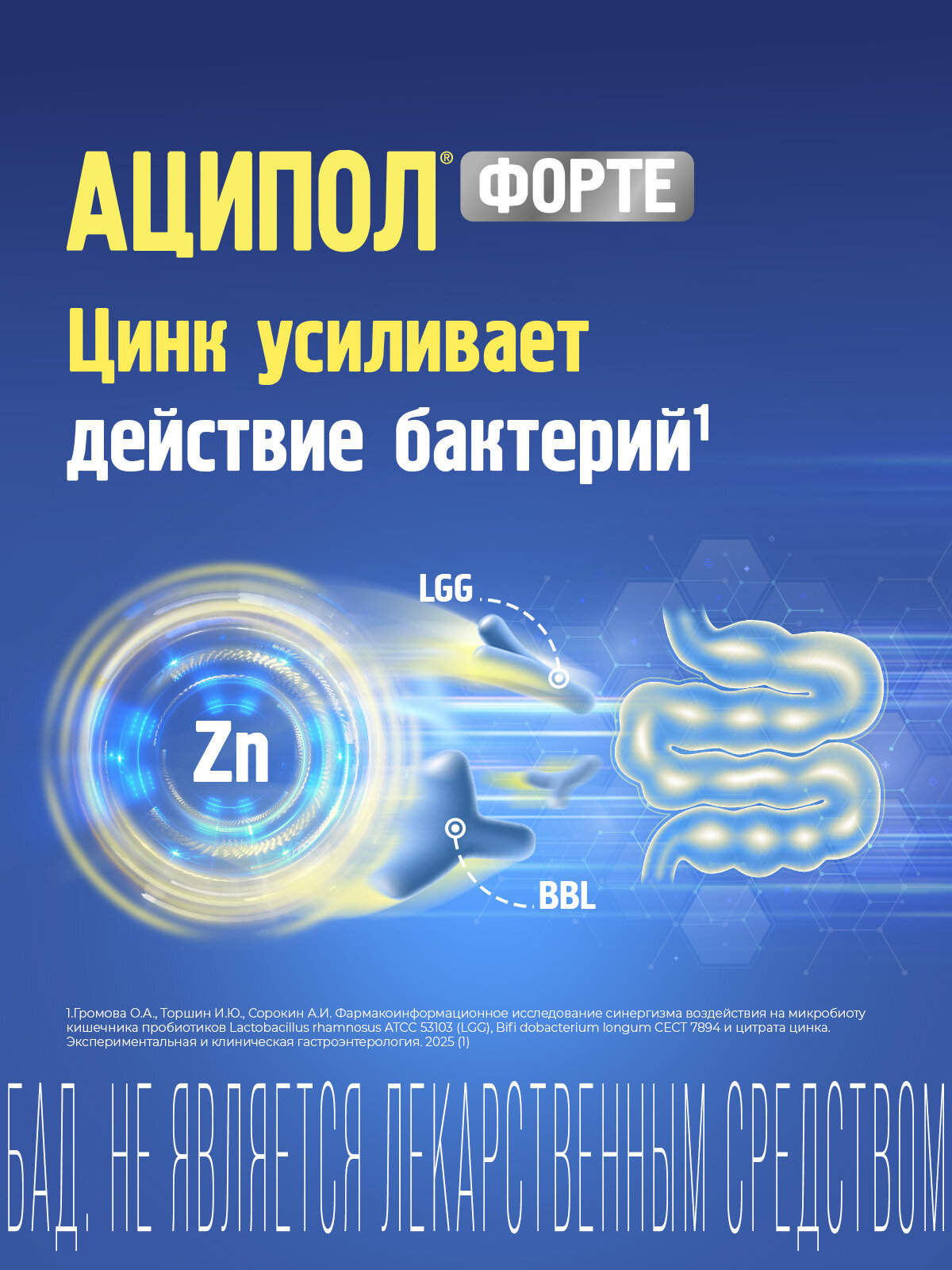 БАД Отисифарм "Аципол форте", капсулы, для иммунитета и пищеварения, от 3 лет, 10 капсул — фото 1