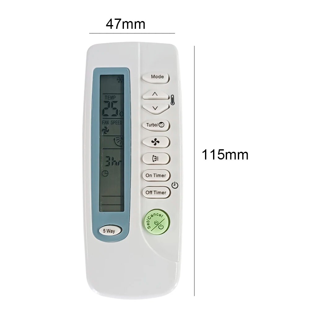 Универсальный пульт дистанционного управления с питанием от аккумулятора, запасные части для пульта дистанционного управления кондиционером для Samsung ARC-410 ARH-401