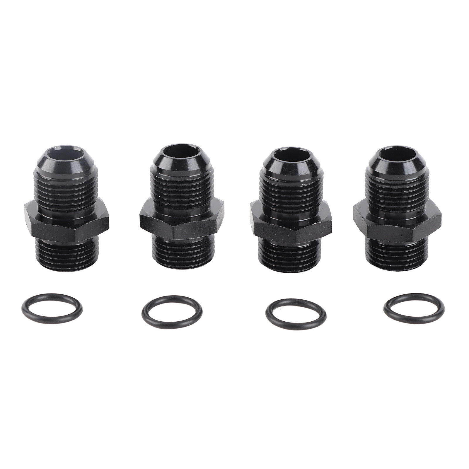 4ШТ Уплотнительное Кольцо Бобышка Мужской Топливный Адаптер 1500PSI Рельсовый Фитинг для Насоса Масляного Радиатора 10AN ORB to