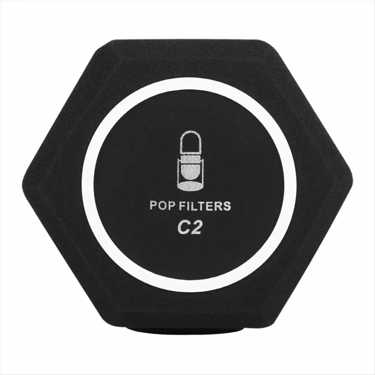 Поп-фильтр с ветрозащитной акустикой для студий звукозаписи Lux Sound C2 из звукопоглощающей пены в форме шара для изоляции вокала