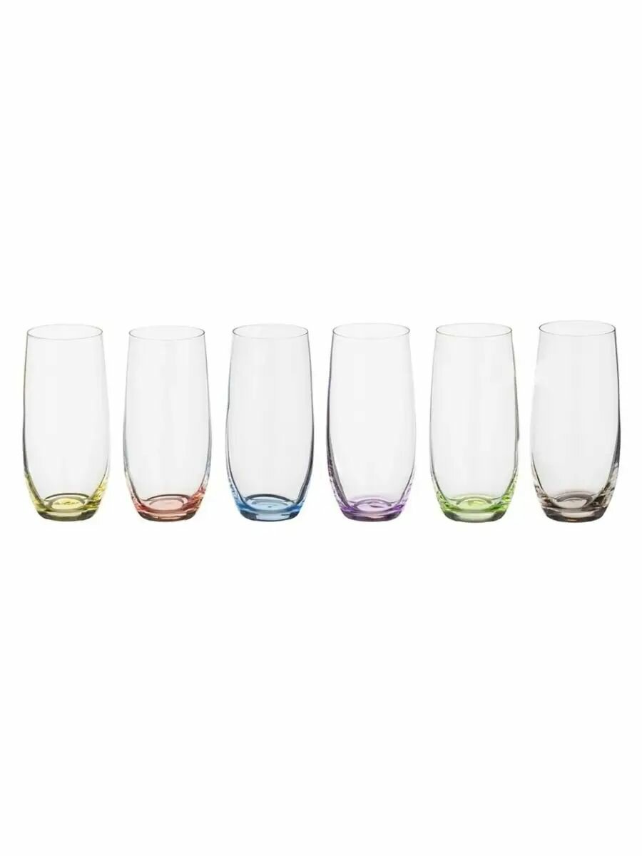 Набор 6 стаканов 470мл MERGUS Color mix 6 цветов