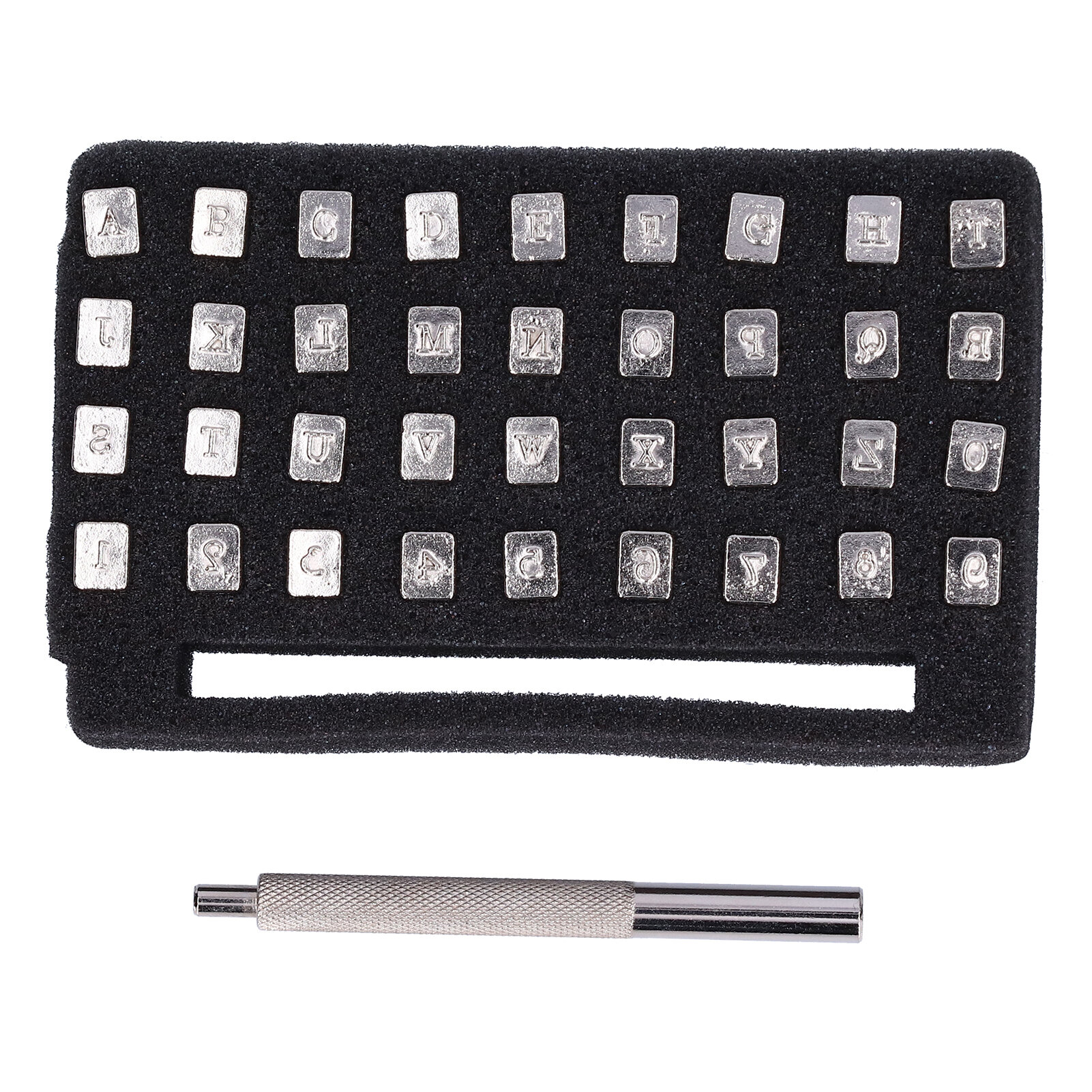 Набор из 37 инструментов для дырокола в виде букв алфавита, точный дырокол, быстрый и полный комплект материалов для штамповки металла, прочный набор для самостоятельного использования в домашних условиях.