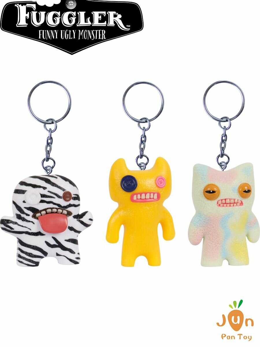 Мягкая игрушка Фагглер Fuggler 2.5" Mini Figure Blind Bag Pack of 3 / Набор из 3 предметов серии детских игрушек-сюрпризов, в комплект входит 2.5дюймовая модная кукла, Подходит для детей старше 6 лет
