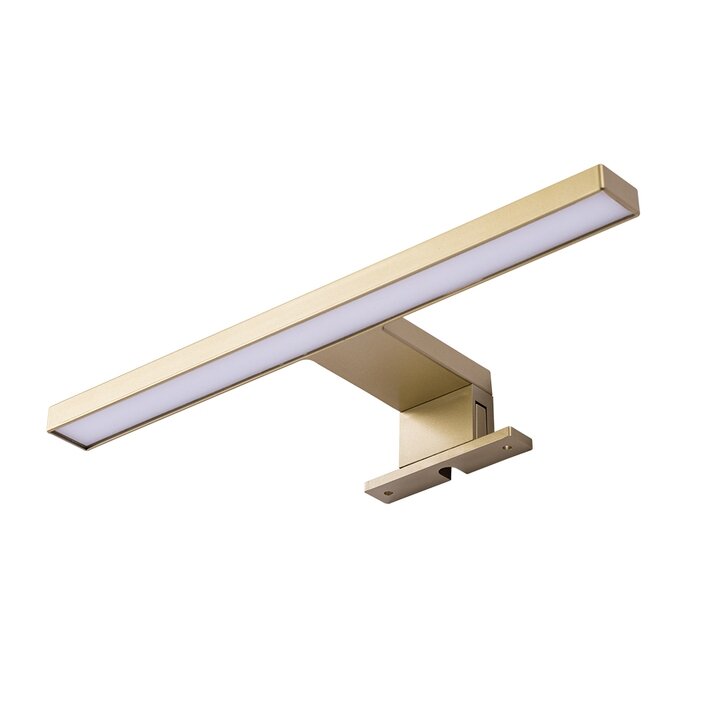 Подсветка для зеркал Level Lamp, IP44, LED, 7Вт, золото/белый, пластик