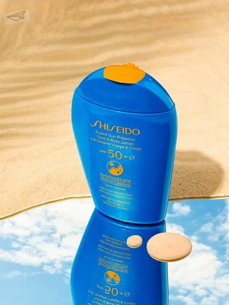 Солнцезащитный крем для лица и тела Shiseido Синий толстяк, SPF 50+, 150ml