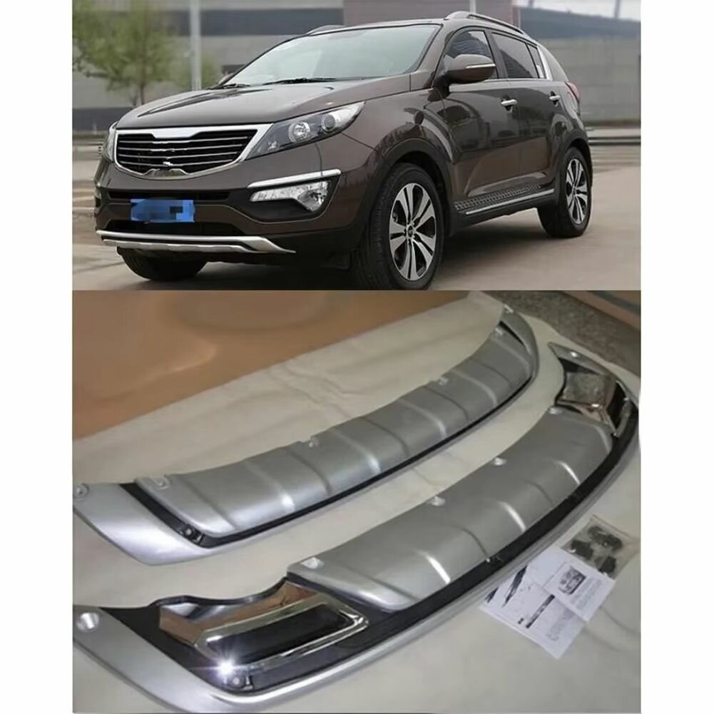 2 шт. ABS передний задний бампер защитная пластина для защиты Kia Sportage R SportageR 2010-2017