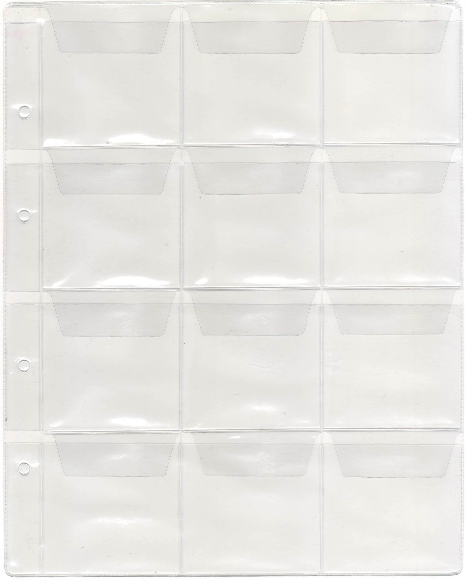 Лист формата Optima 200х250 мм на 12 ячеек 60х60 мм