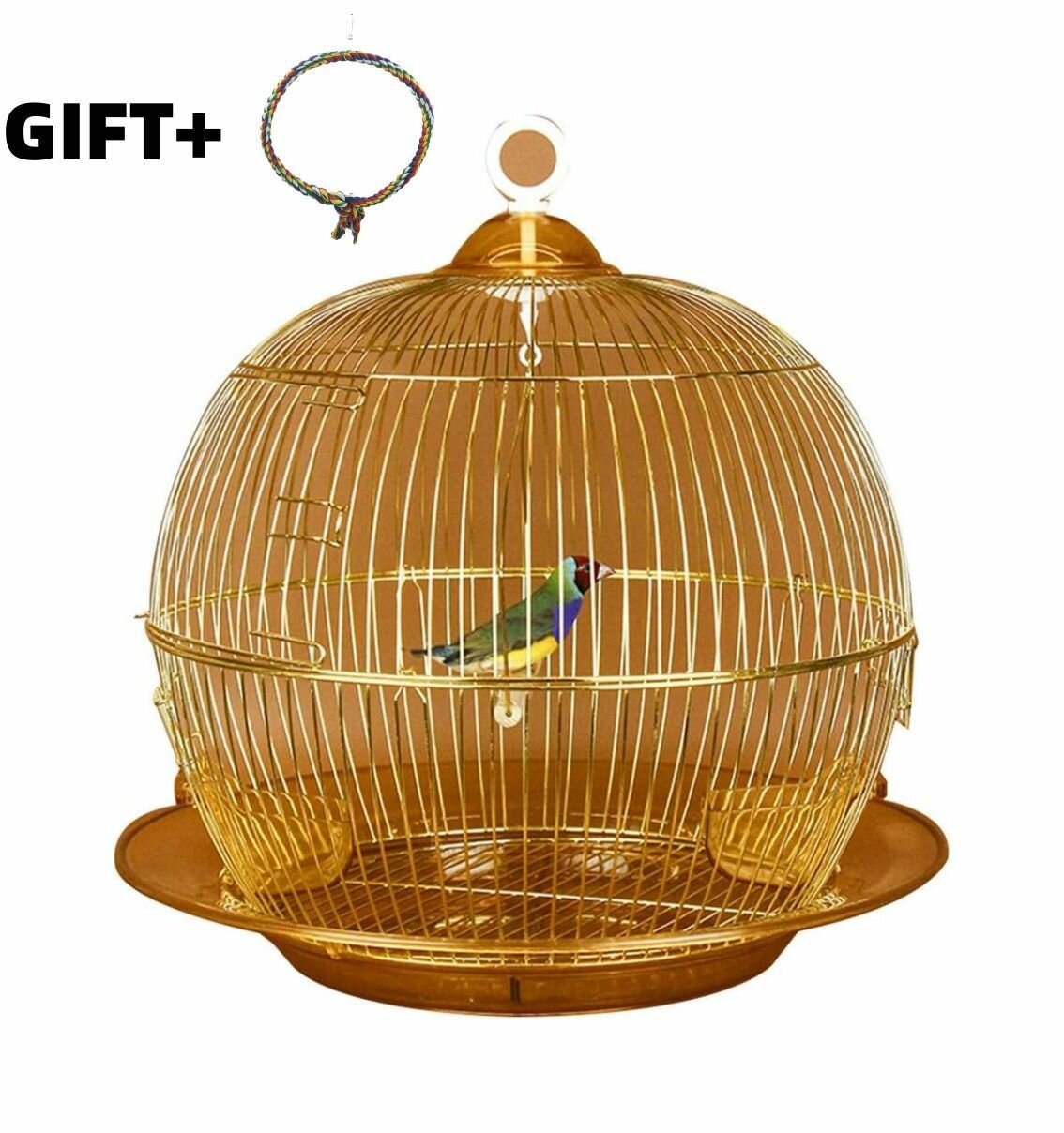 Недорогая винтажная золотая клетка для птиц -sz