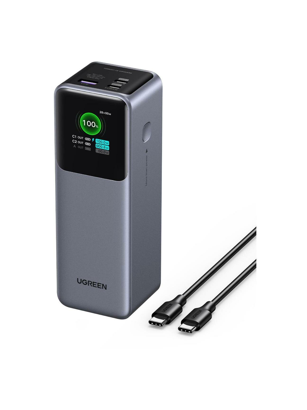 Внешний аккумулятор uGreen PB722 25000mAh серый