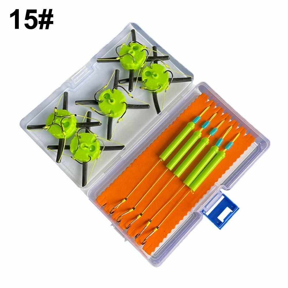 Поплавочный набор для ловли толстолобика и белого амура плавающая кормушка с 5 групп, 5 крючков, для донной и поплавочной снасти