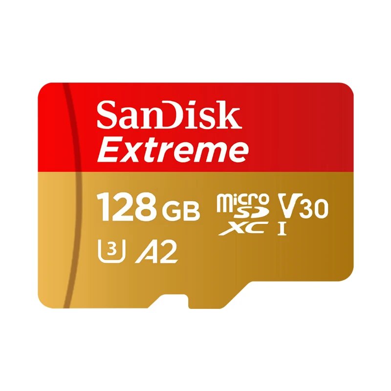 Оригинальная карта памяти SanDisk Extreme MicroSDHC 32GB A1 C10 MicroSDXC 64GB 128GB 256GB A2 128 ГБ
