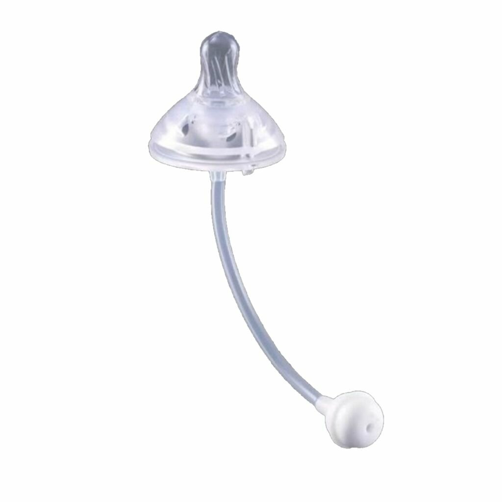 Универсальная насадка для детских бутылочек широкого калибра-набор из соски-пустышки и соломинки