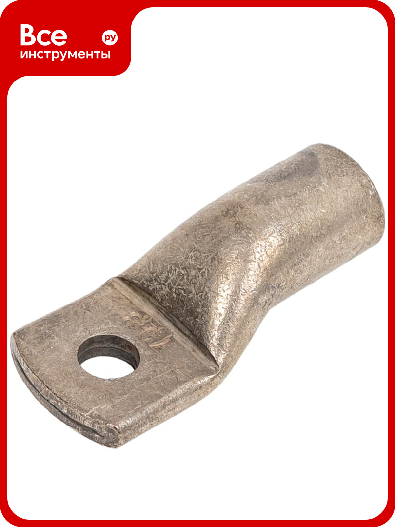 Трубчатый наконечник ТМЛ (ЮМП) ТМЛ-R-70-8 медный луженый R-типа 70мм2 под болт М8 elcТМЛ-R-70-8-ЮМП