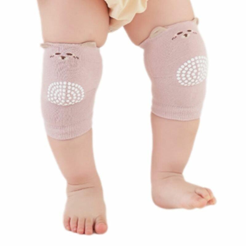 (1 пара) Детские наколенники для ползания - розовые