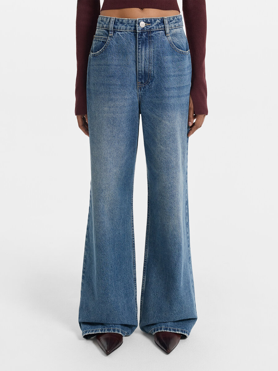 Джинсы клеш 