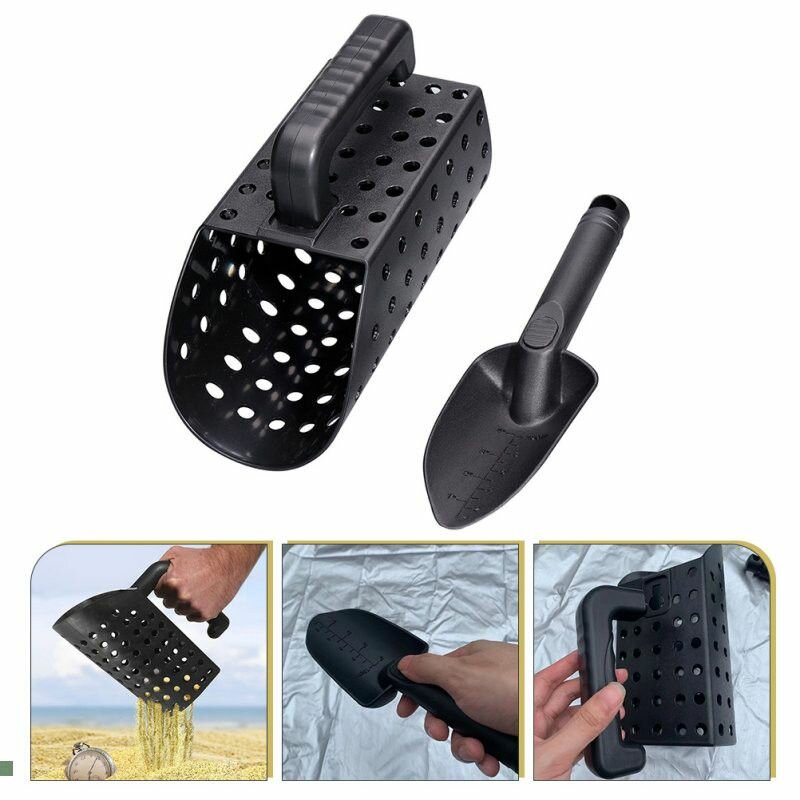 Металл Обнаруживая песок совок Крепкая лопата инструмент Золотая лихорадка траншееющих детей для рытья