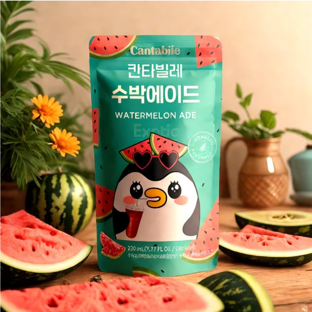 Напиток "Cantabile" с ярким арбузным вкусом 230 мл, Южная Корея