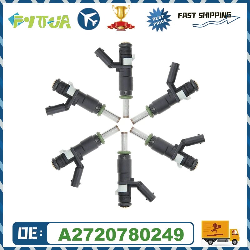 6шт топливная форсунка A 2720780249 68011710 АА Для MERCEDES-BENZ R350 E350 S400 GLK350 SLK280 SLK300 A 272 078 02 49
