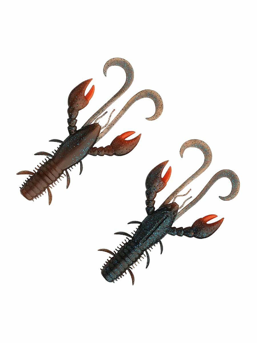 Приманка мягкая рак Berkley Pulse Realistic Craw, 10 см, 6 шт, Dark Cray UV