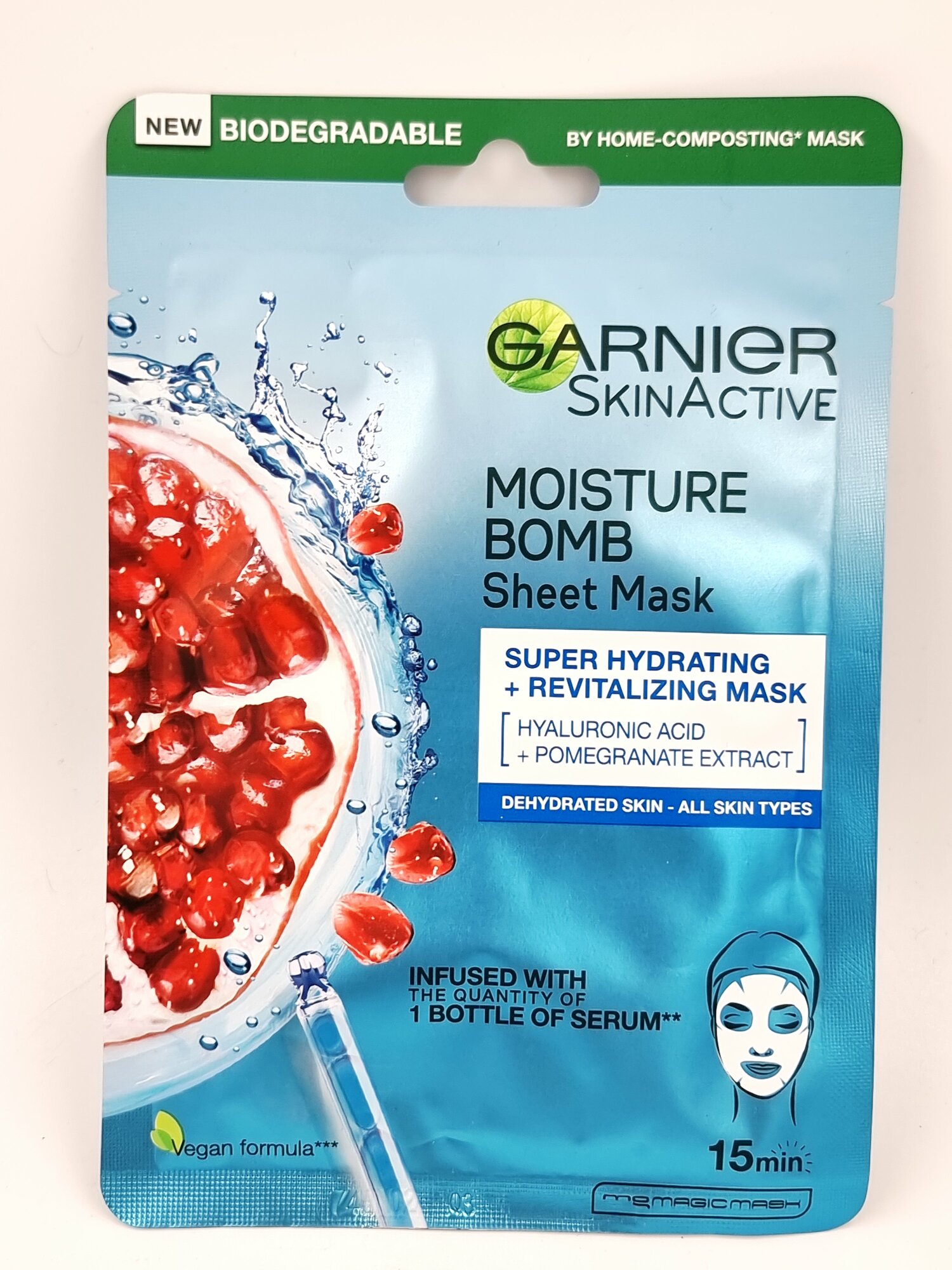 Garnier Тканевая маска Moisture Bomb суперувлажняющая 28 г (из Финляндии)