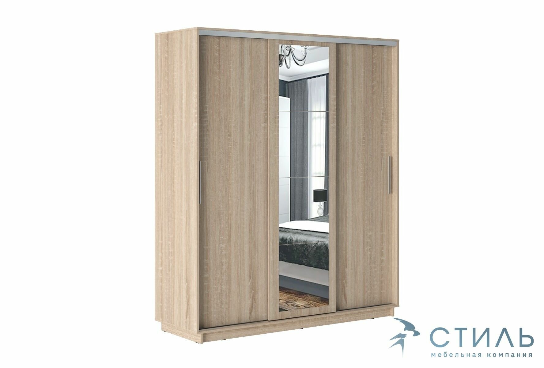 Шкаф-купе Стоун 1800 Дуб сонома светлый (Стиль)