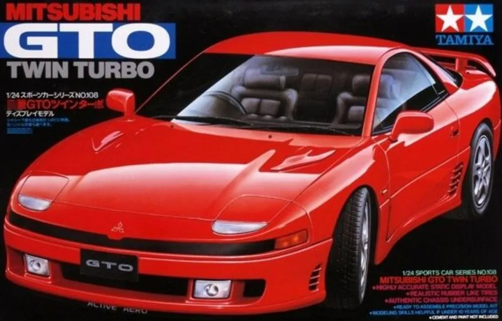 Tamiya 24108 1/24 GTO 3000GT Twin Turbo MR Модель сборки автомобильный