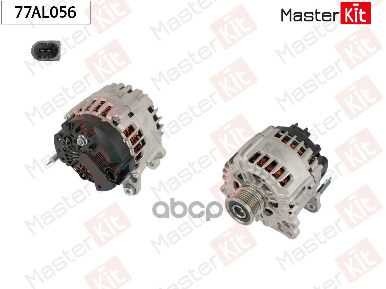 77AL056 Генератор VW CRAFTER/T5 2.0TDi (14V 180A) MasterKit арт. 77AL056