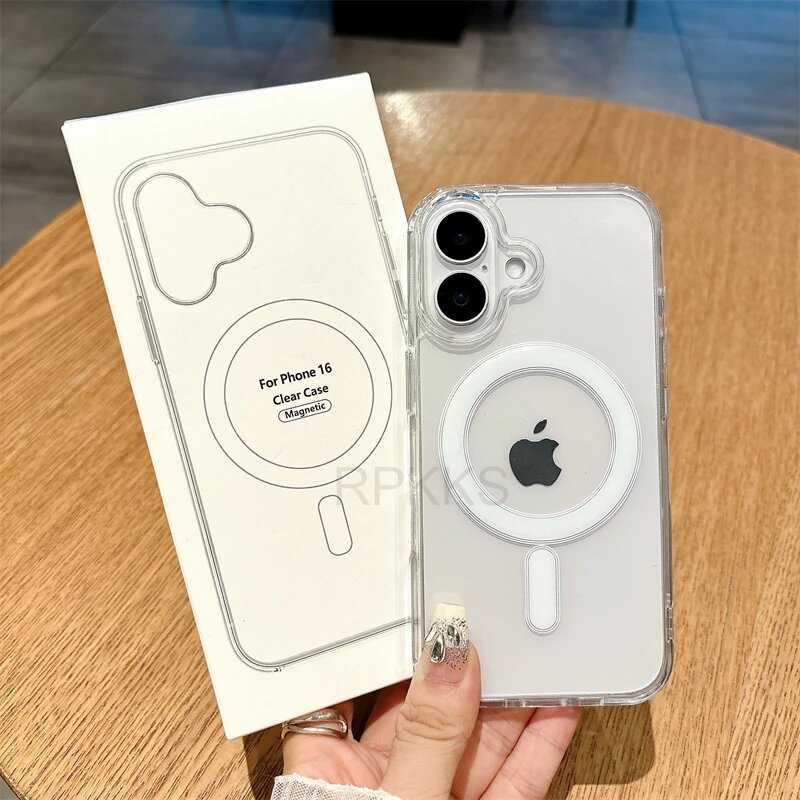 Прозрачный Чехол Для Беспроводной Зарядки, Совместимый С MagSafe