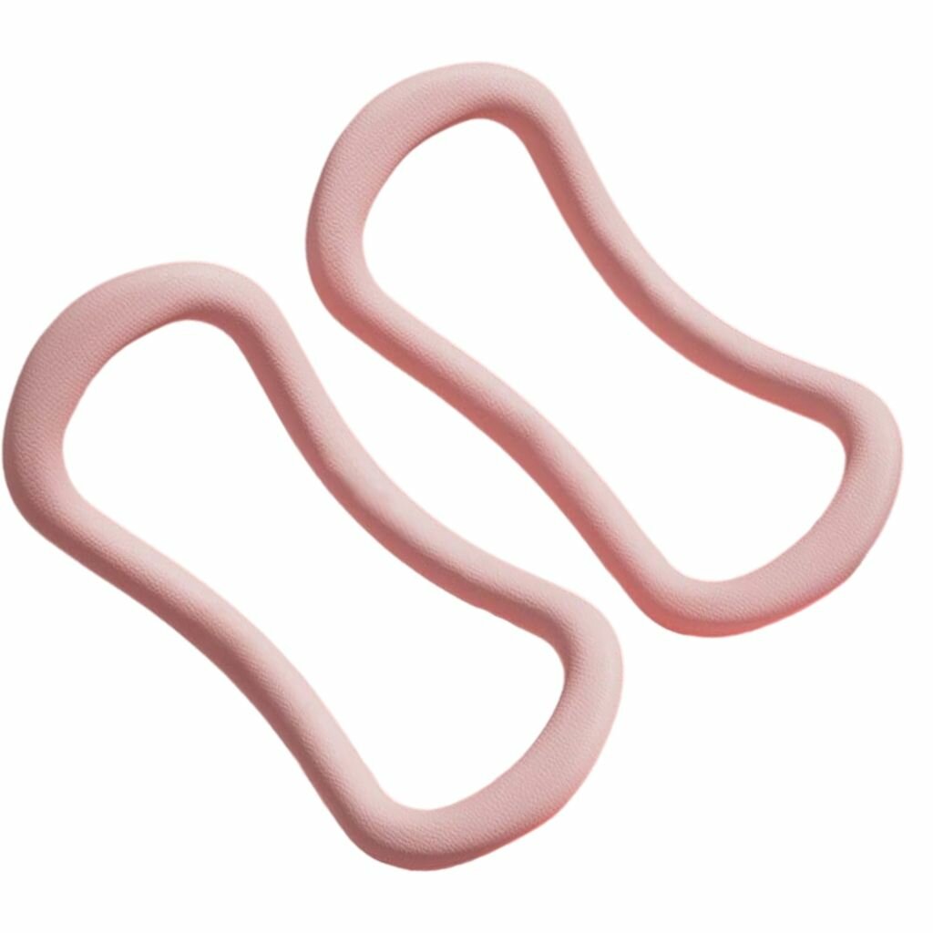 Кольца для тренировок пилатес, инструмент для сопротивления и растяжки, Розовый - Мягкий стиль