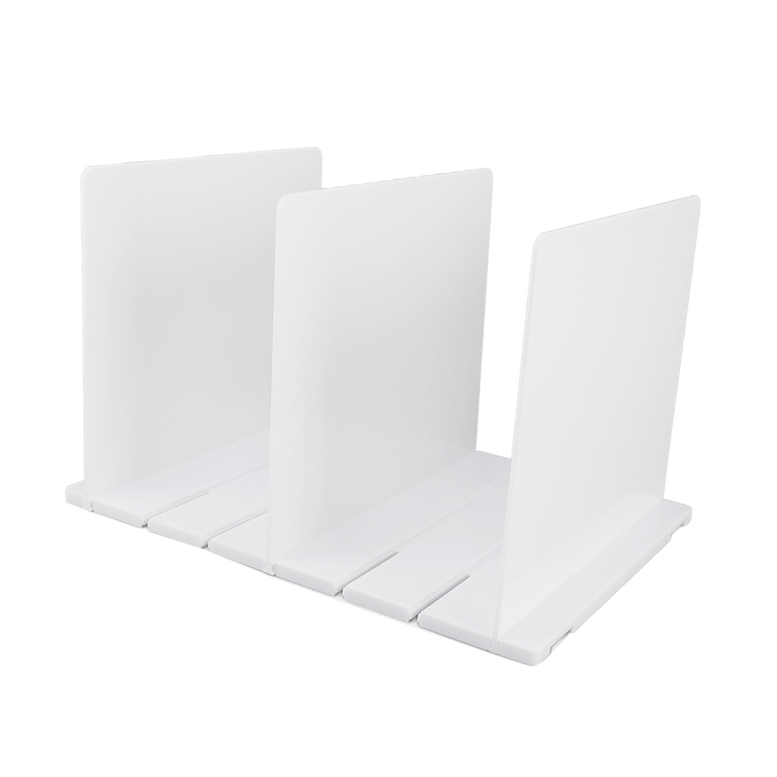 Держатель-разделитель для полки, простая сборка, современный пластиковый органайзер-перегородка для шкафа, для кошелька, книг, посуда, 3 разделителя