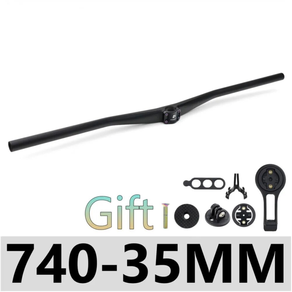 Интегрированный карбоновый руль MTB UD матовый 720/740/760/780/800 мм 740x35mm carbon bar