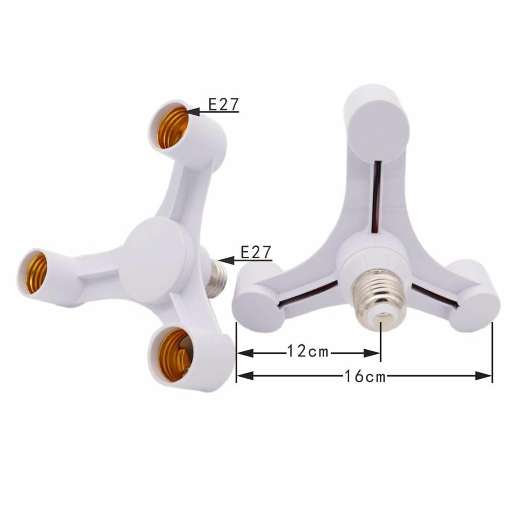 Адаптер-разветвитель E27 на 3, 4, 5 патронов, переходник для лампочек, увеличитель розетки E27 to E27