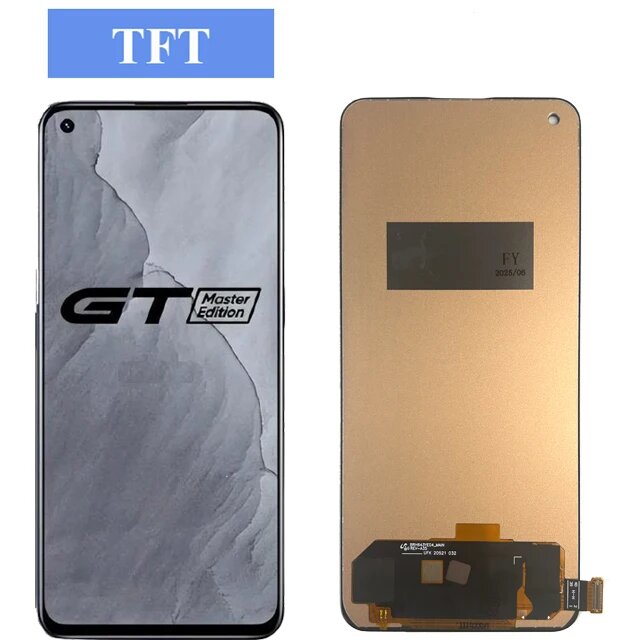 6,43-дюймовый ЖК-дисплей для Realme GT Master, преобразователь сенсорного экрана в сборе для замены экрана Realme GT Master Edition TFT No Frame