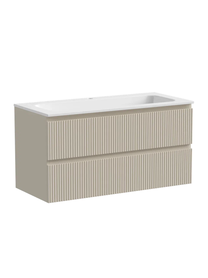 Тумба подвесная SANCOS Snob T 995х445х500, c двумя ящиками оснащенными доводчиками, Beige Soft , арт. SNT100CE