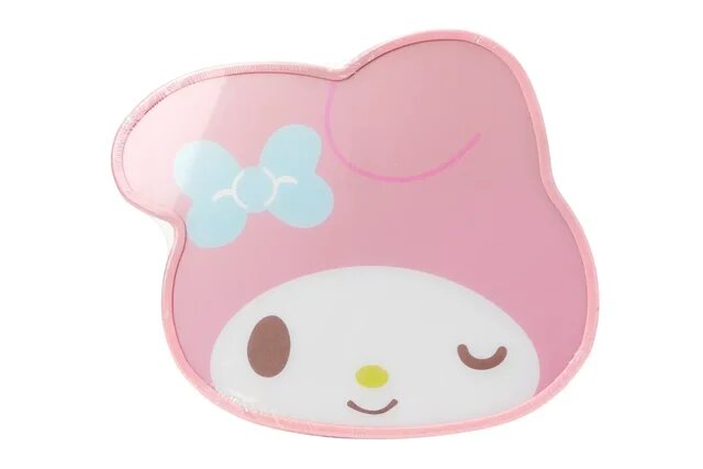 Разделочная доска Sanrio MINISO Kuromi My Melody с милым рисунком из ПП, пищевая, двухсторонняя, портативная, для овощей и фруктов