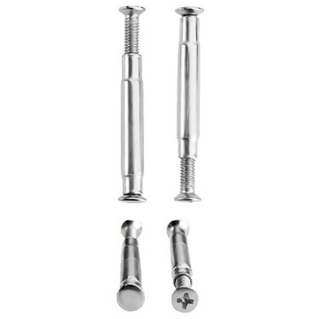 Стяжки MSM для дверных ручек на планке матовый никель 2шт