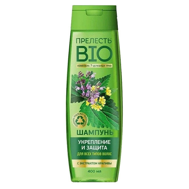 Шампунь прелесть Био Укрепление и защита 400мл