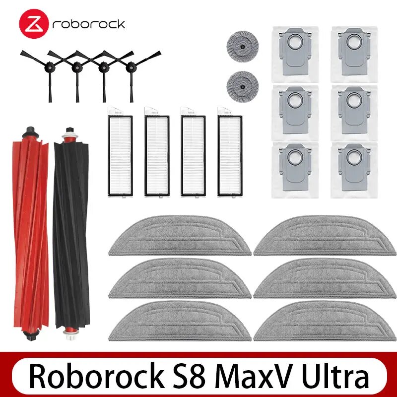 Roborock S8 MaxV Ultra запчасти, светло-серый