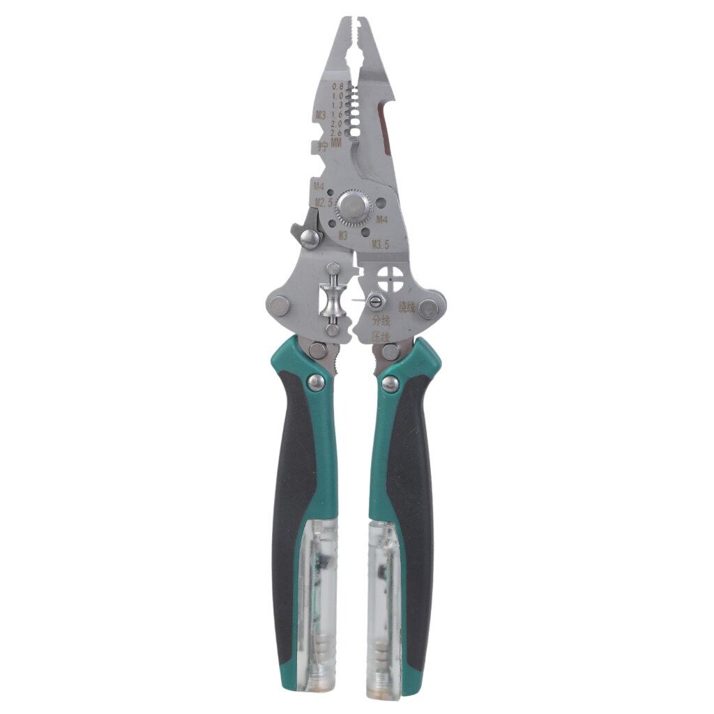 Многофункциональный Складной Инструмент Для Зачистки Проводов, Кабельный Резак со Встроенным Тестером Напряжения для Электриков и любителей поделок своими руками