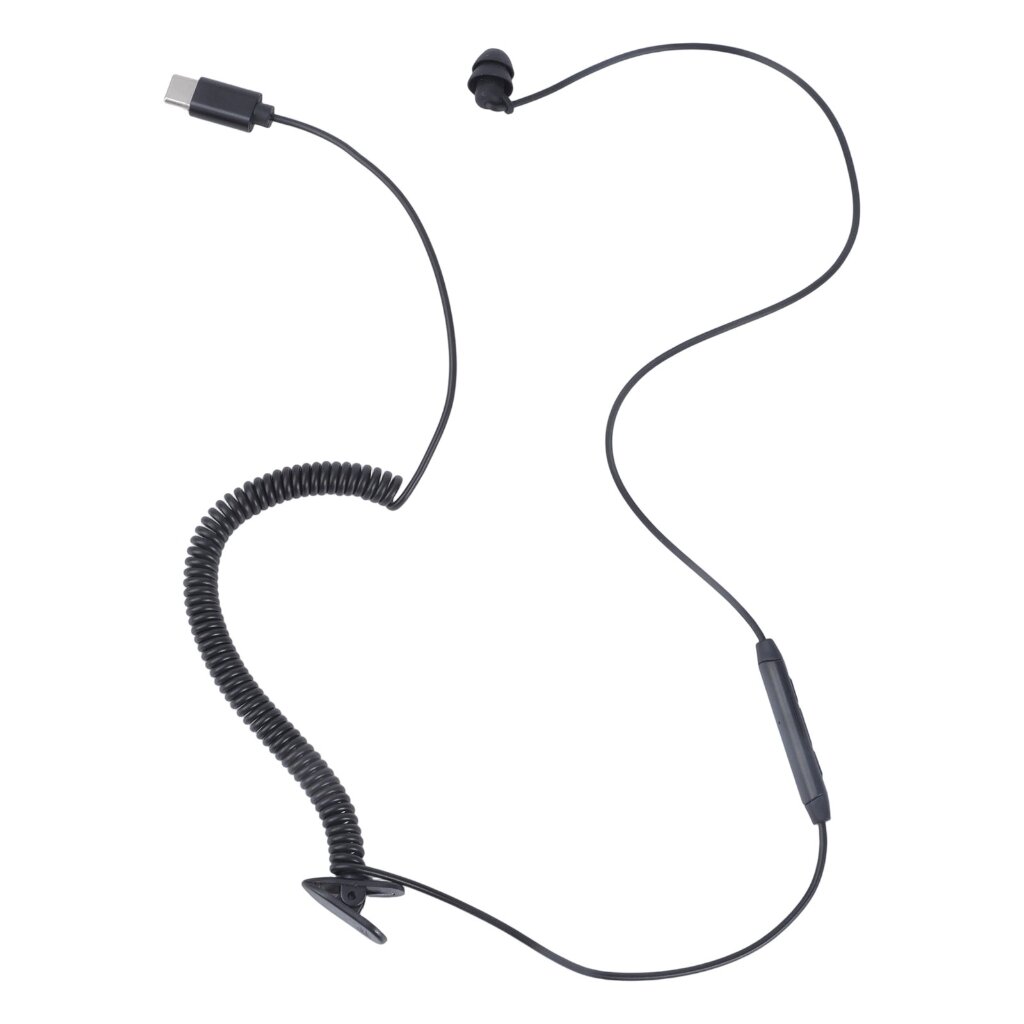 Безопасные односторонние наушники с разъемом типа C и выдвижным шнуром