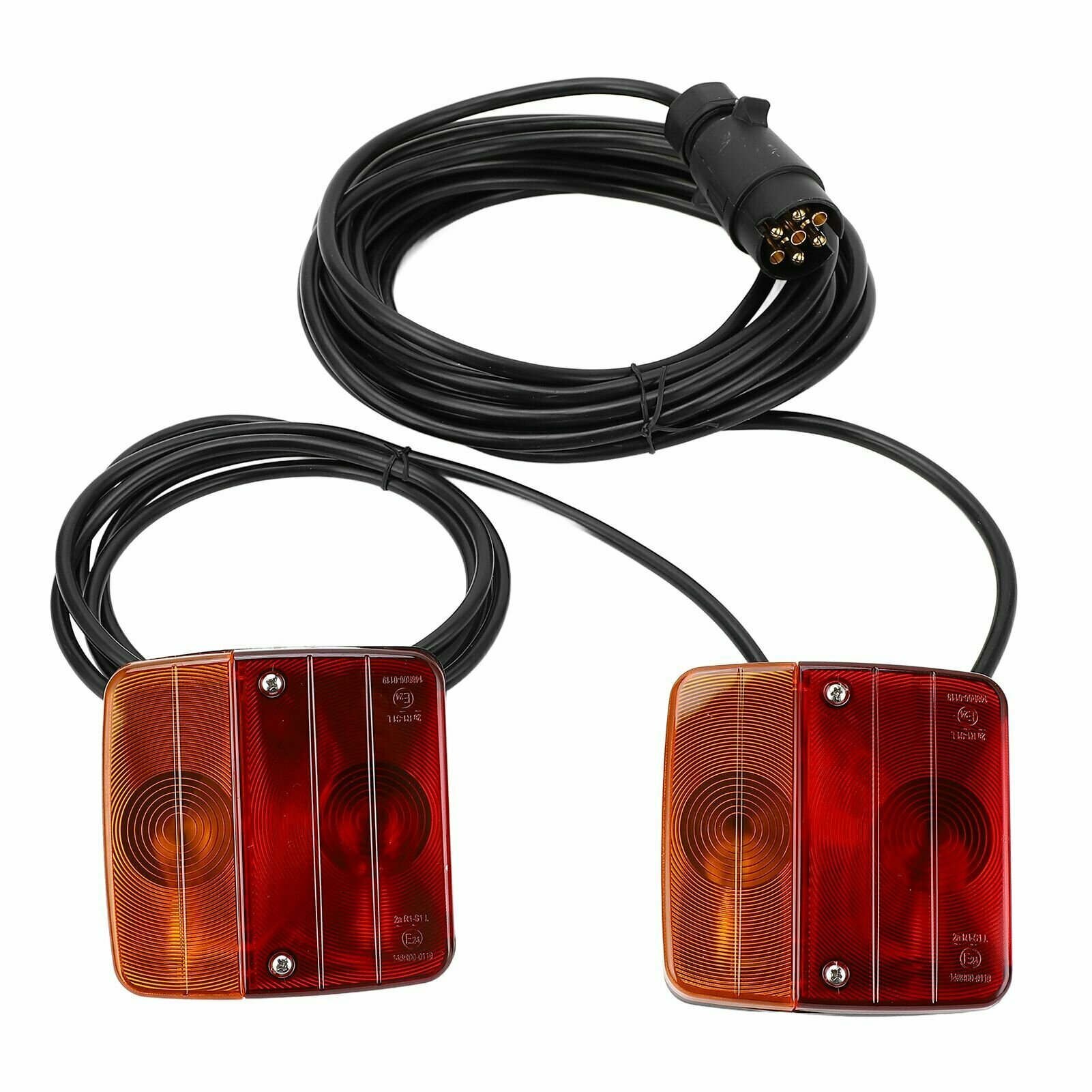 12 В задние фонари прицепа, задние предупредительные сигнальные лампы, комплект габаритных фонарей для грузовиков, прицепов, полуприцепов, грузовиков, пикапов