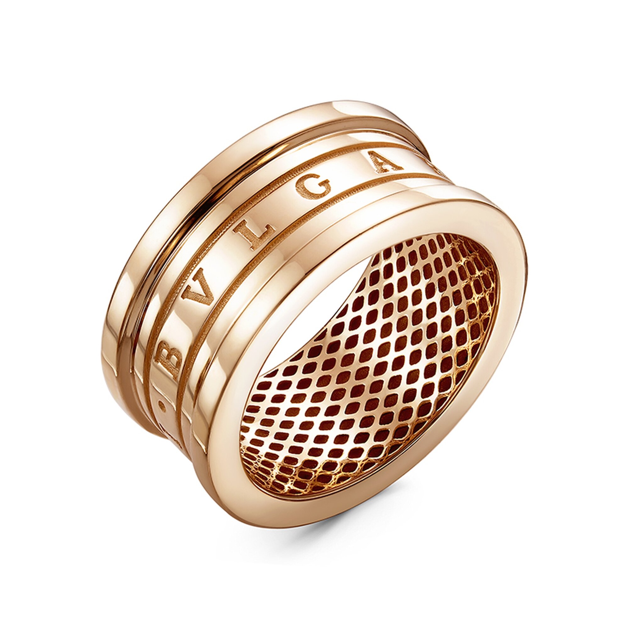 Кольцо широкое, красное золото, 585 проба