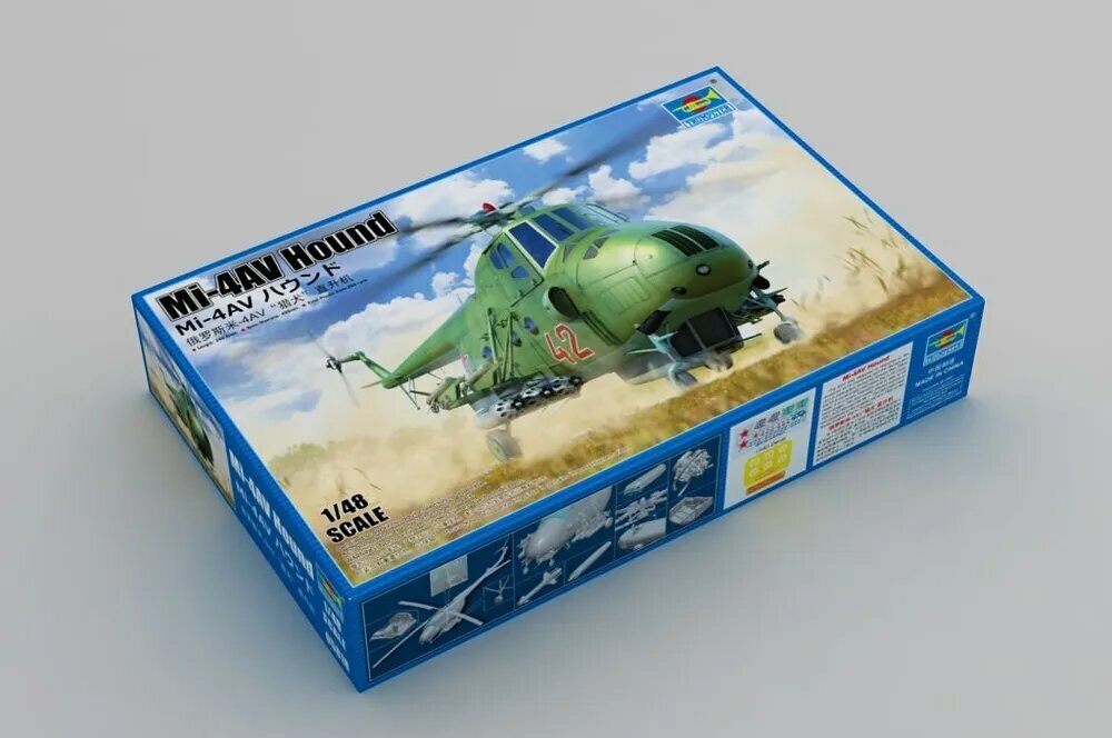 KNOW EASY-Trumpeter Model 05818 1/48 Ми4 АВ Собака Вертолеты