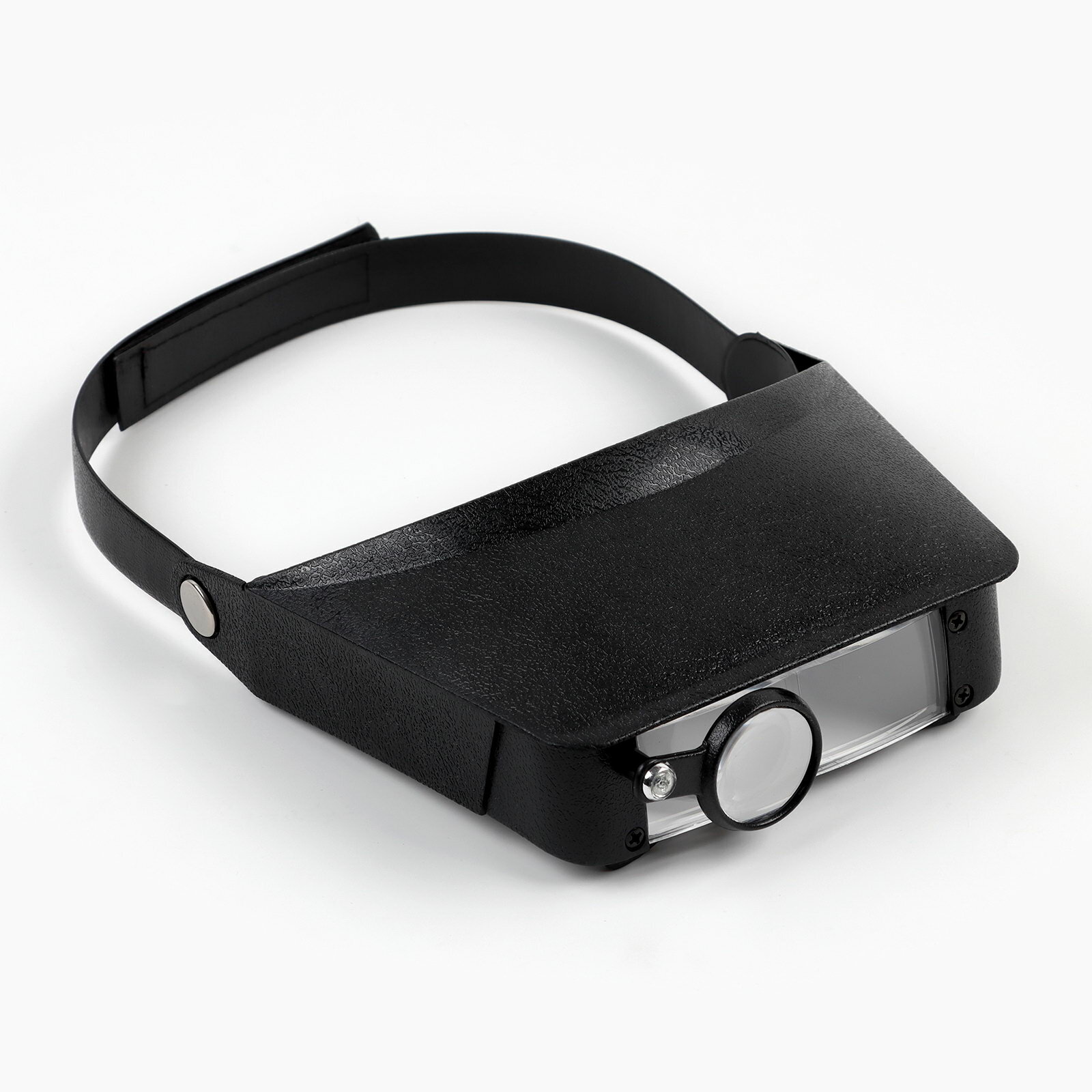 Лупа налобная 1.8, 2.3, 4.8х бинокулярная, форма: круглая, увеличение, крат: 1.8-4.8