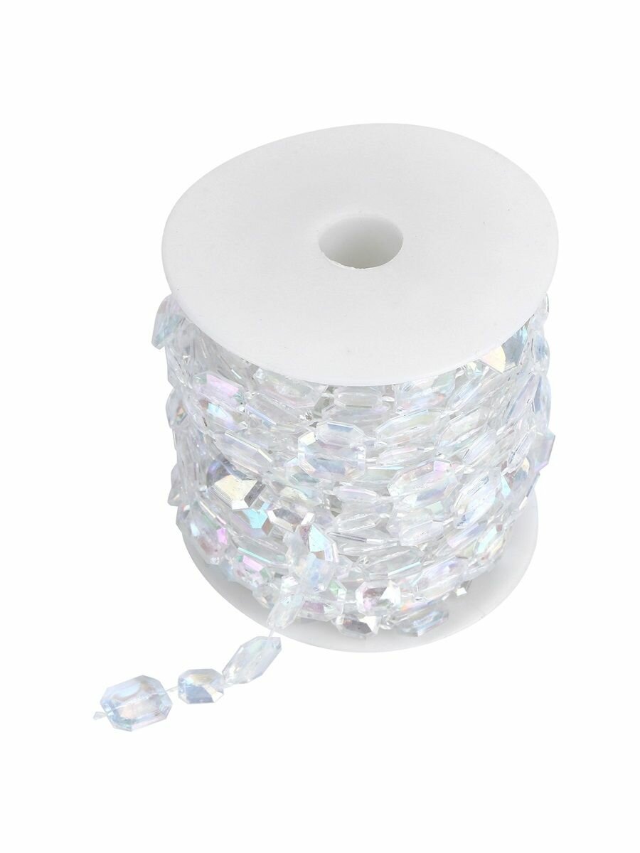 10 м переливающаяся прямоугольная гирлянда из бисера, декоративная строка для упаковки для свадебной вечеринки, фестиваля