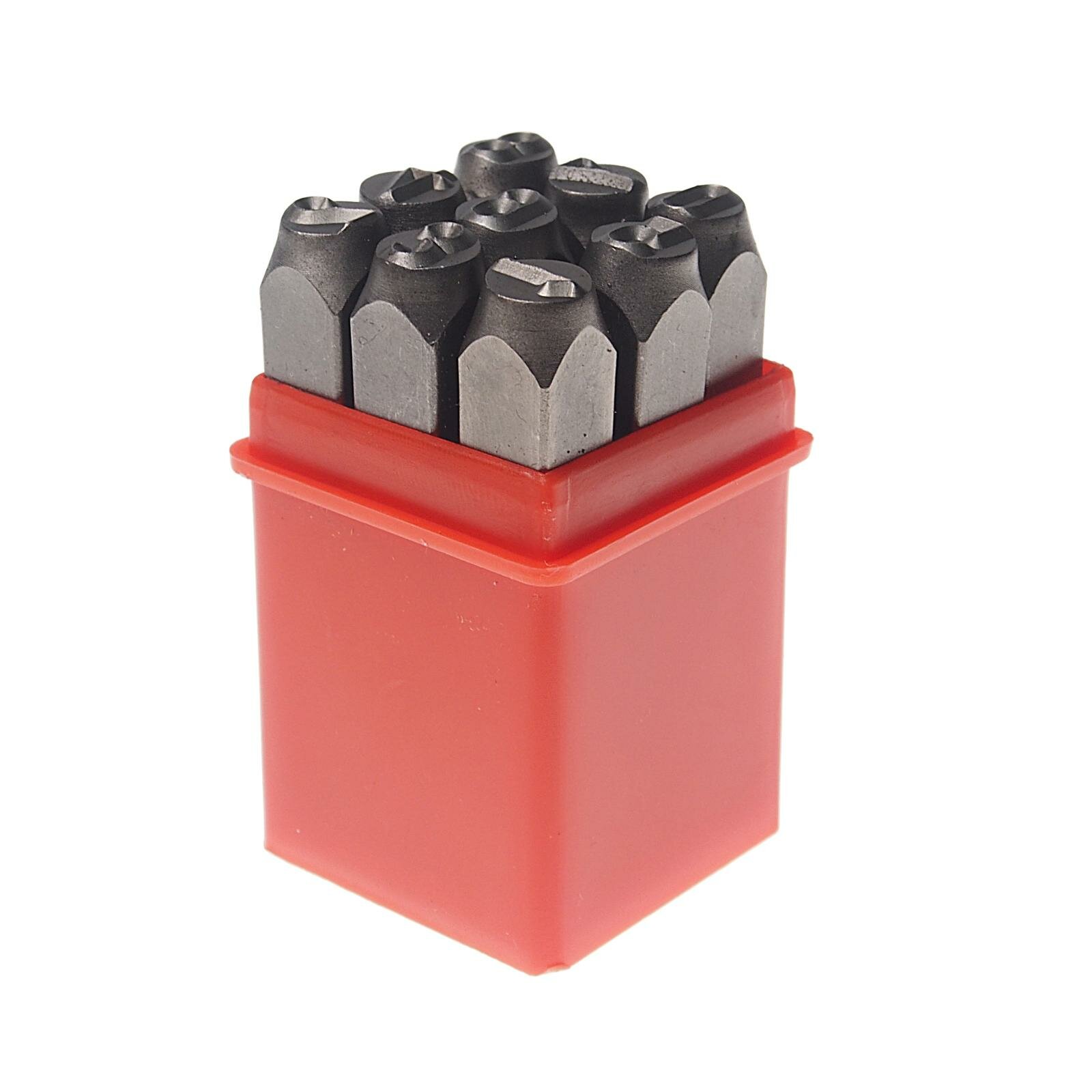 Набор штампов цифровых 8мм 9пр. в пластик. футляре