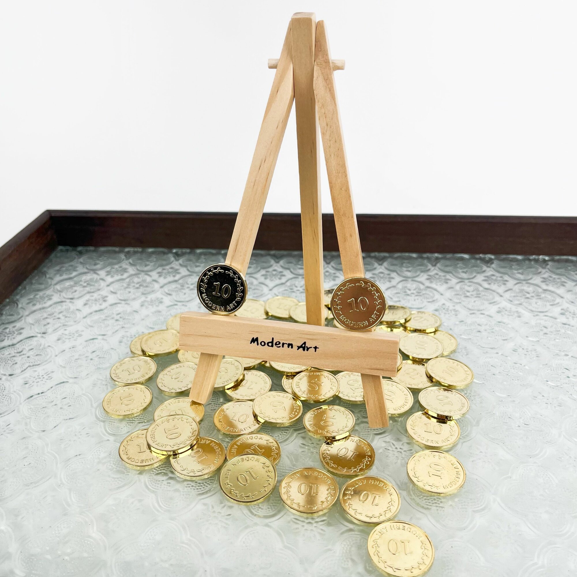 Аксессуары для настольных игр, металлические монеты номиналом 1/5/10/20/50/100, могут свободно комбинироваться, подходят для различных игр-DKD-CJ0815